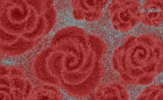 roses backdrop - ibisPaint