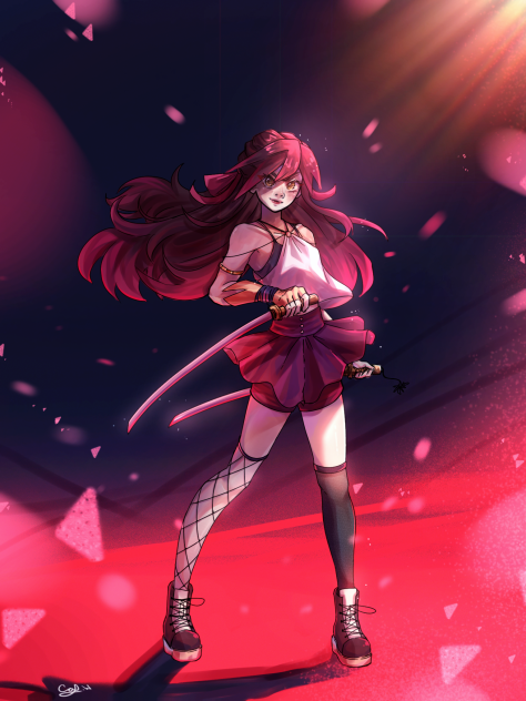 Da sword woman - ibisPaint