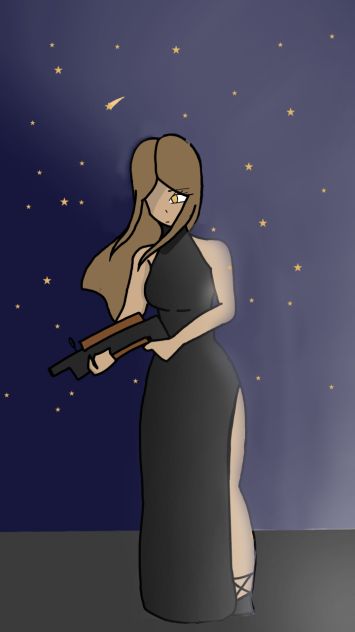 Her night mission😦 - ibisPaint