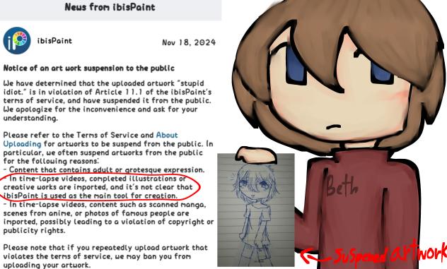 beware while uploading traditional art. - ibisPaint