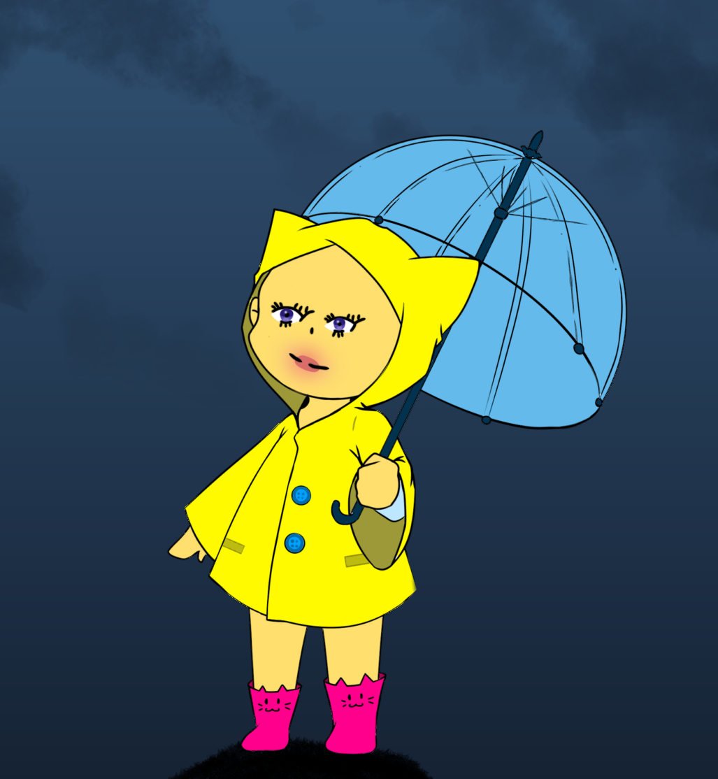 Rainy girl - ibisPaint