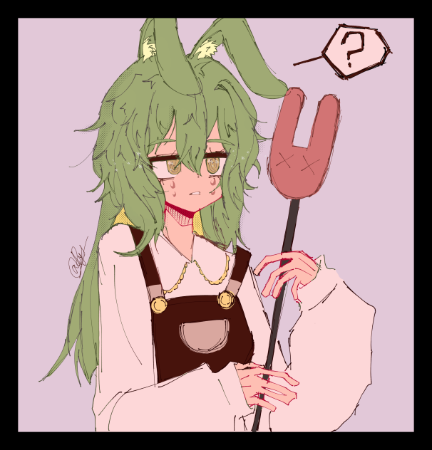 Green bunny🐸 - ibisPaint