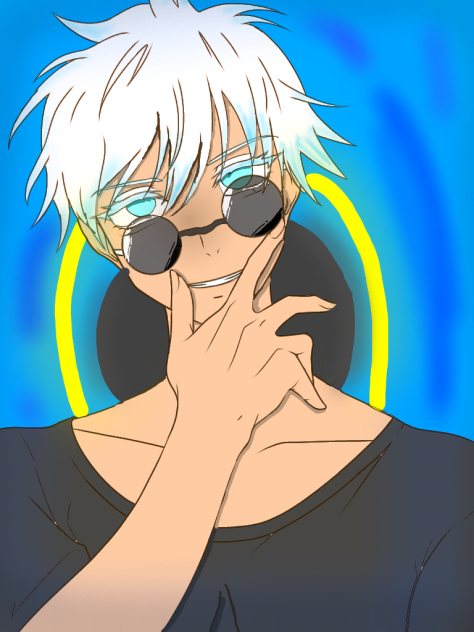 Gojo on his domain - ibisPaint