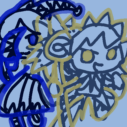 Sunlight Cookie and Moonlight Cookie - ibisPaint