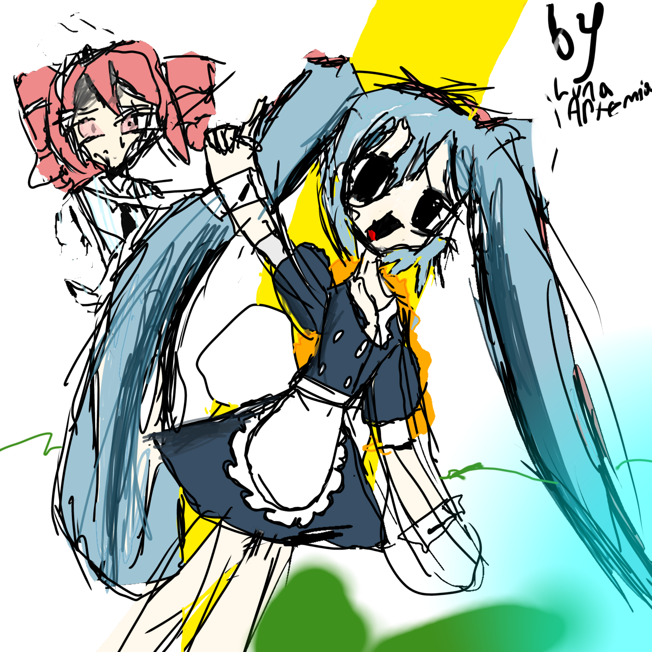 Mesmerizer miku and teto - ibisPaint