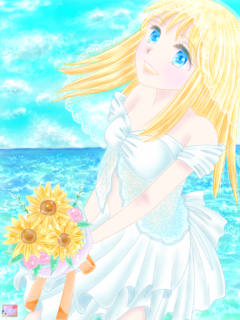 夏風の花嫁（Summer wind bride・여름 바람의 신부） - ibisPaint