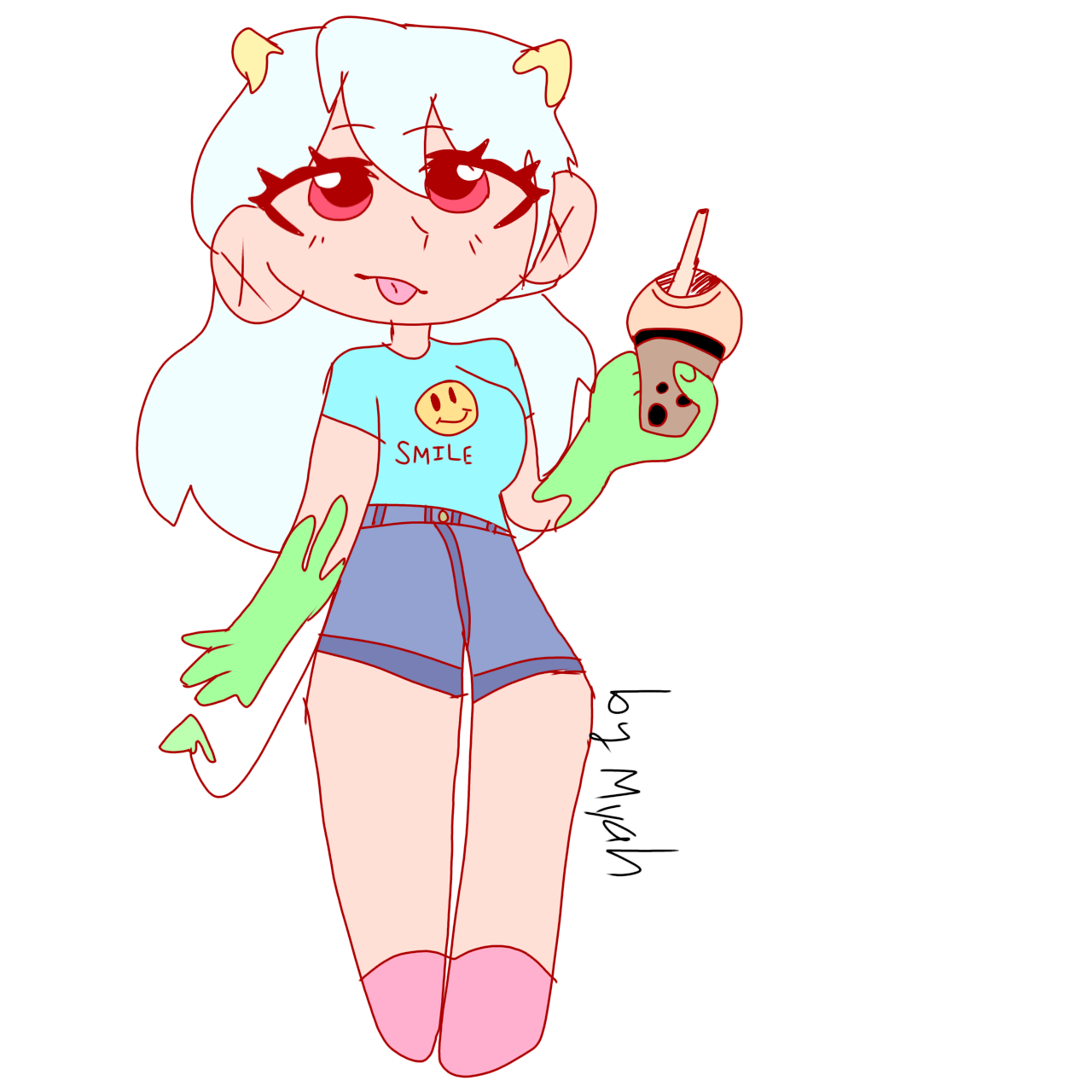 Eri slime devil quirk au - ibisPaint