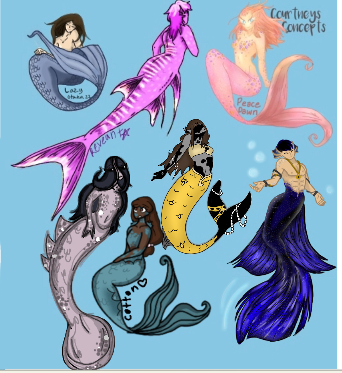Mermaid collab - ibisPaint