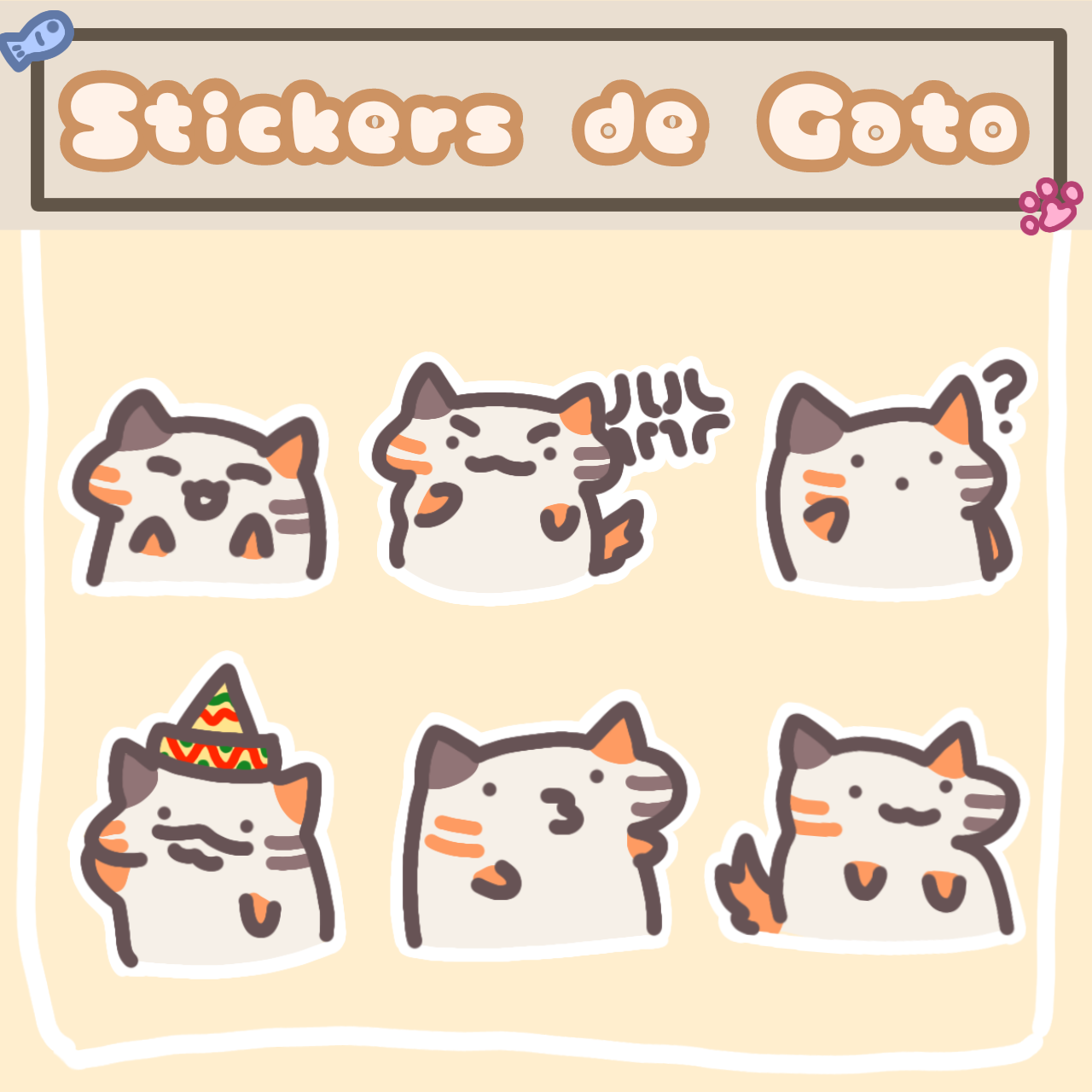 Stickers de gato #3 - ibisPaint