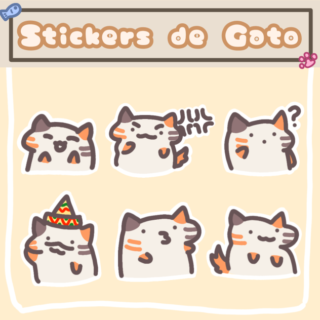 Stickers de gato #3 - ibisPaint