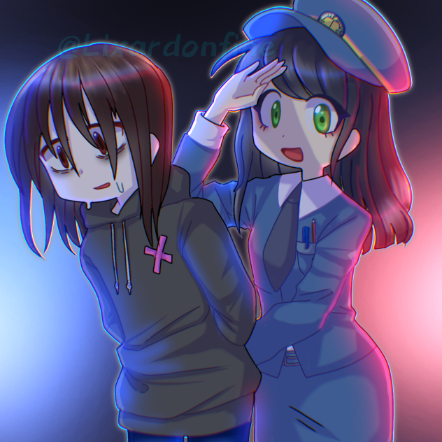 Officer & Suspect - ibisPaint