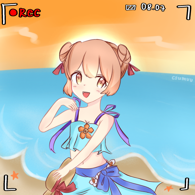 on vacation - ibisPaint