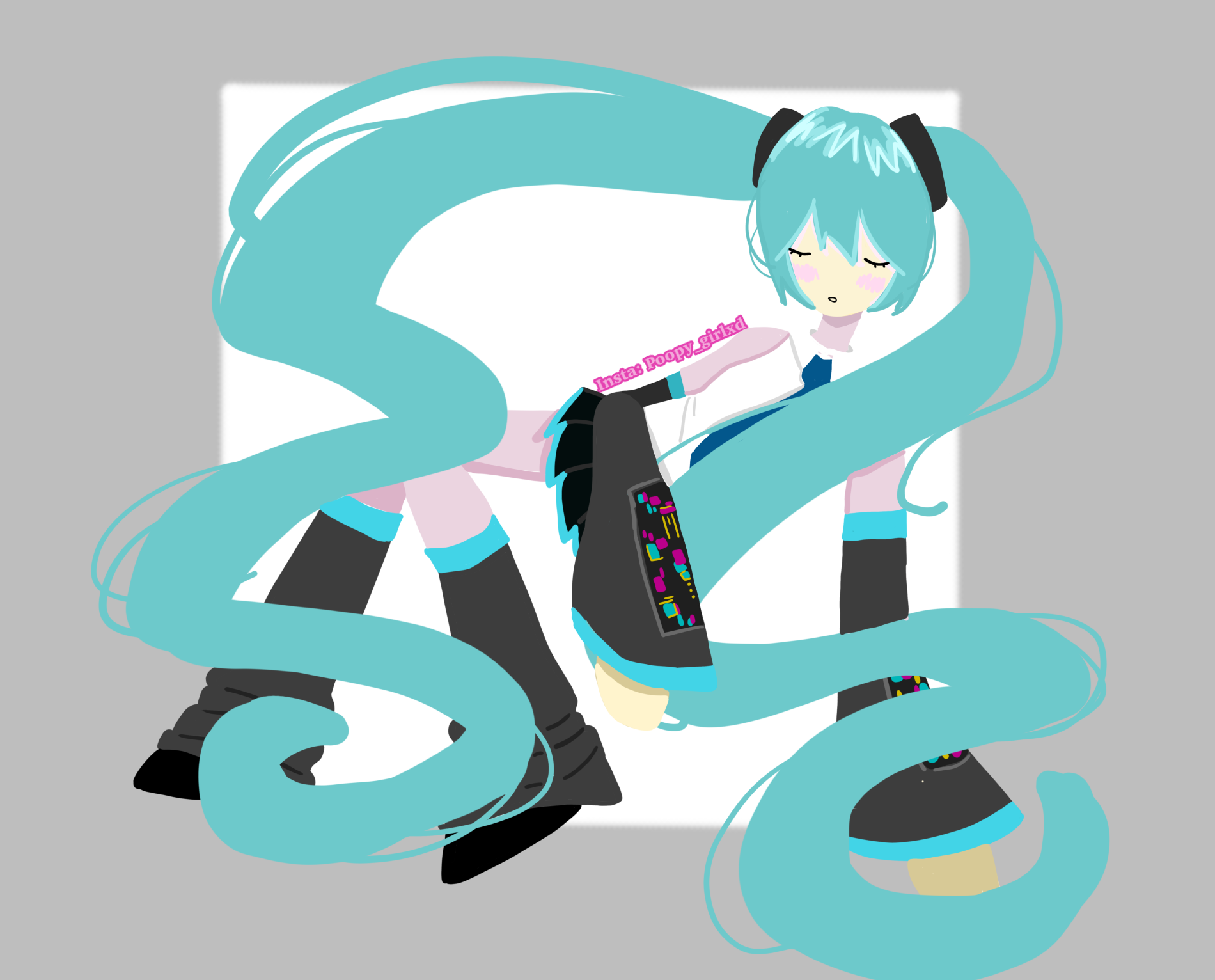 Floating miku insta poopy_girlxd - ibisPaint