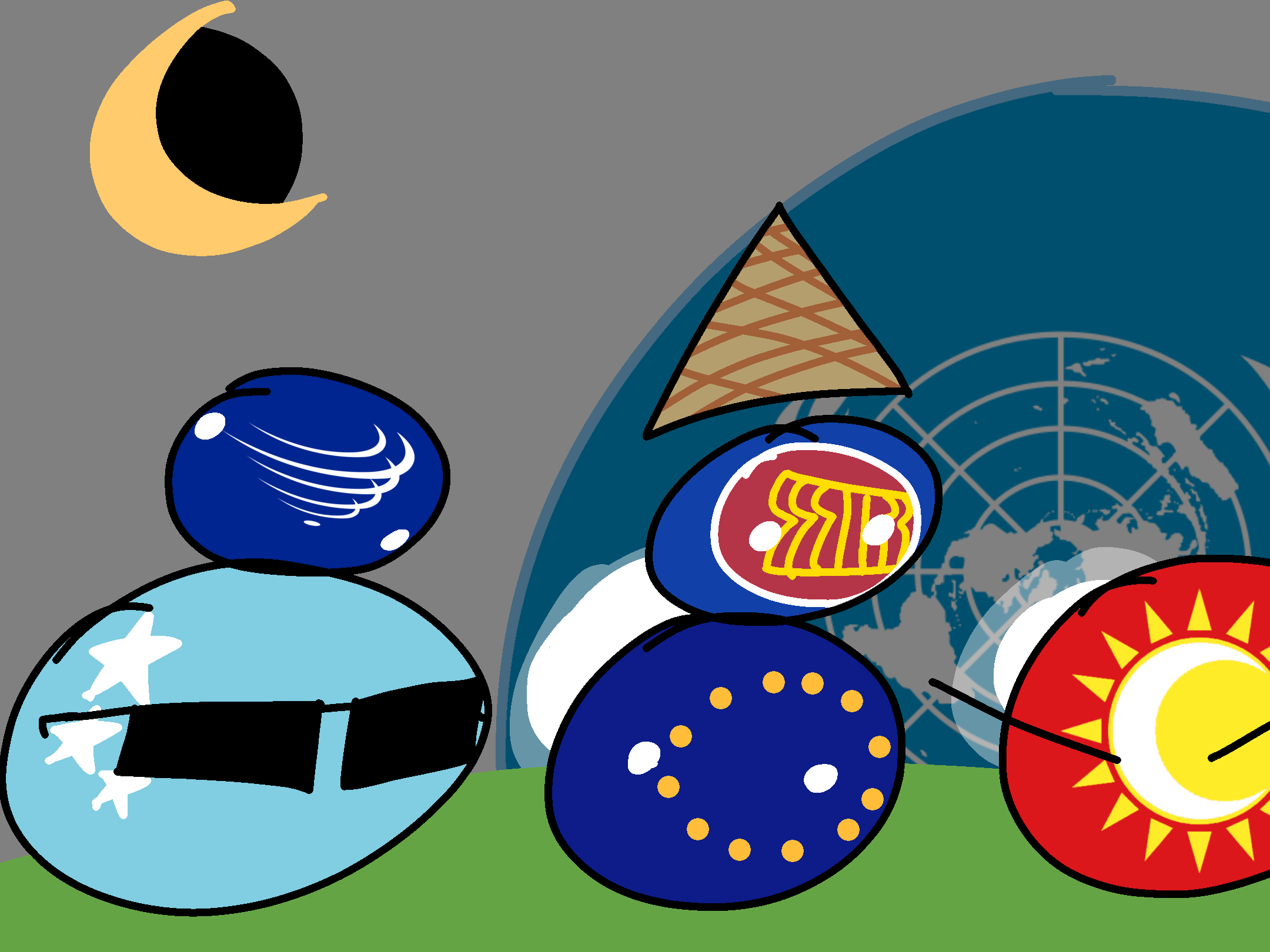 all of the factions in the whole globe - ibisPaint