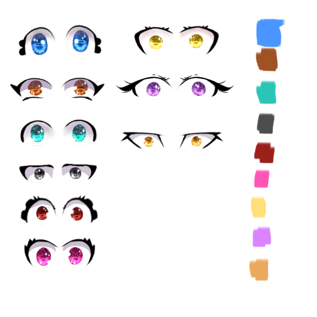 práctica de ojos - ibisPaint