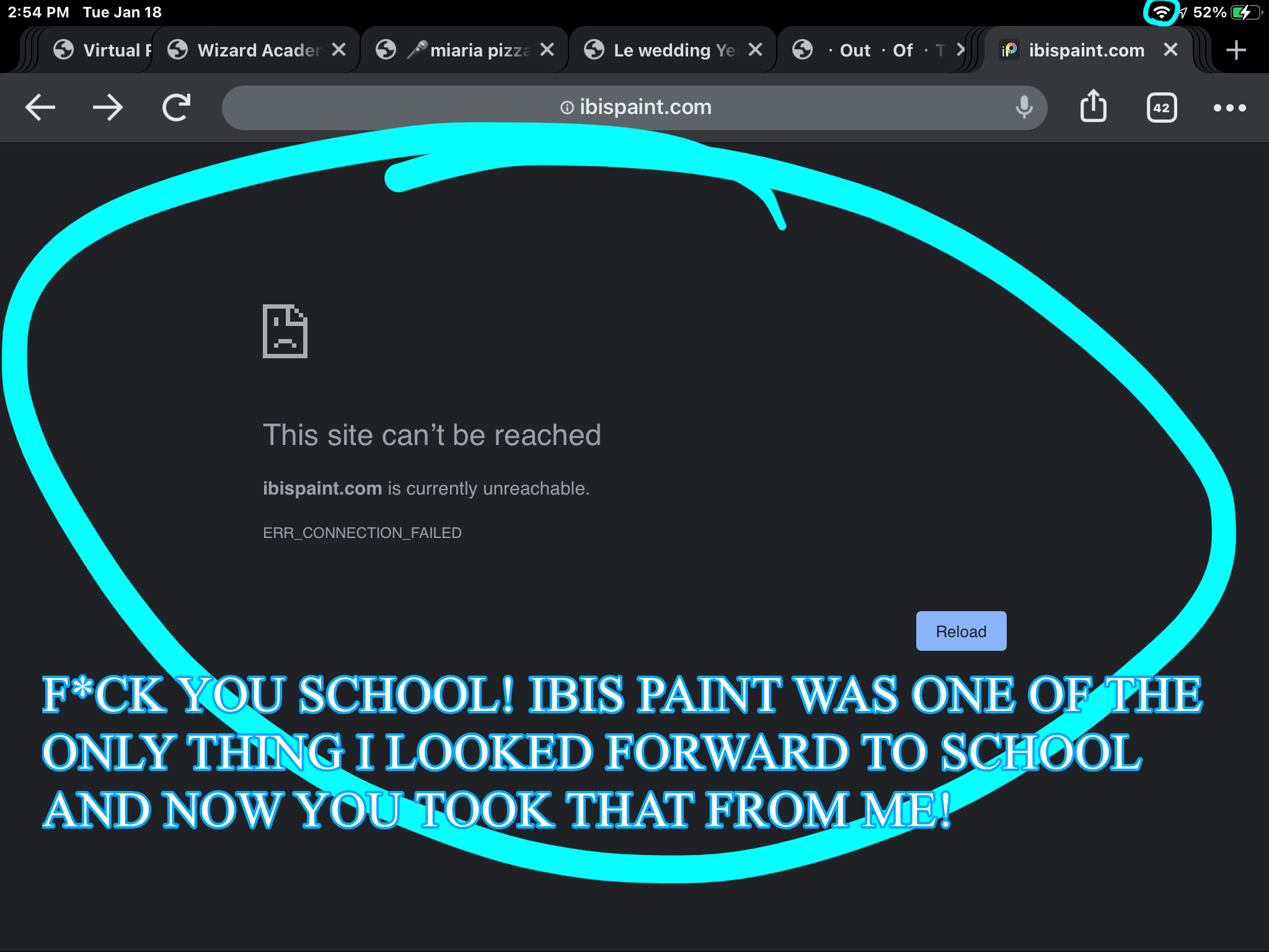 Fck you school! P2 - ibisPaint