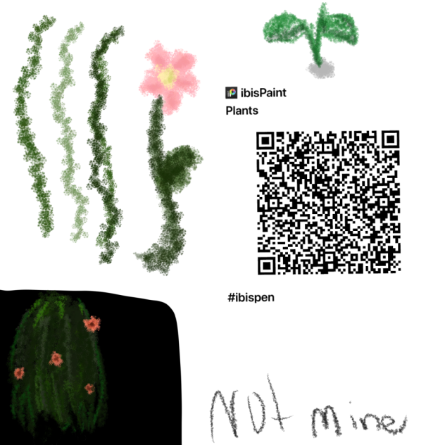 Plants brush not mine - ibisPaint