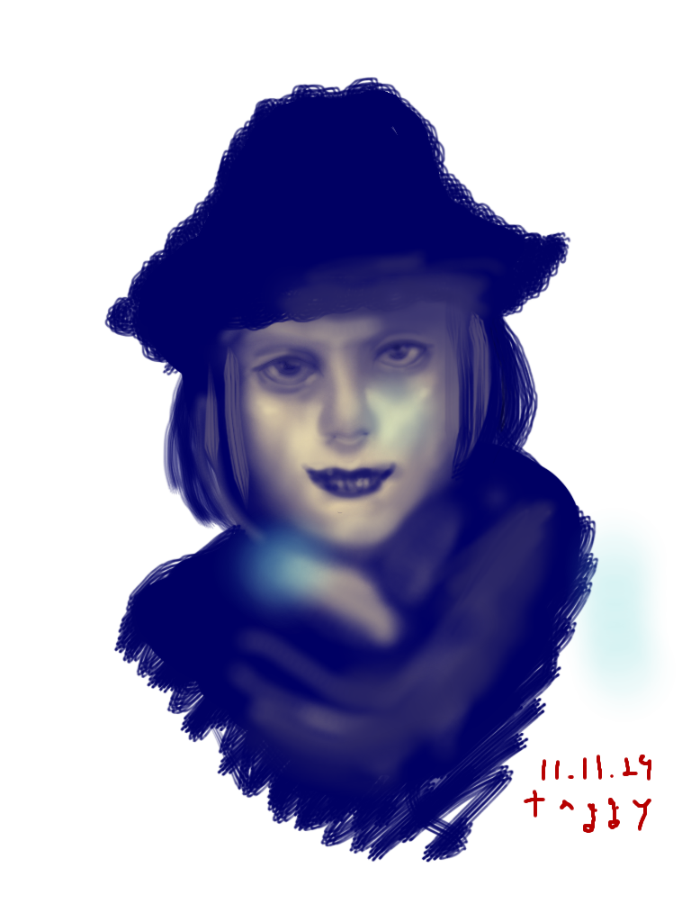 a blue man - ibisPaint