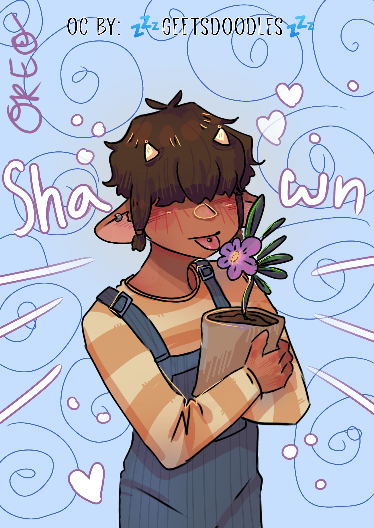 Shawn and his plantie - ibisPaint
