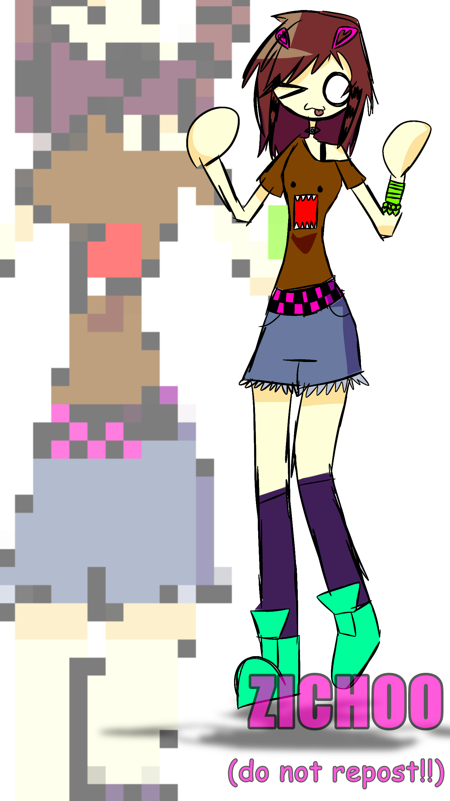 scene 2000s artstyle😱 - ibisPaint