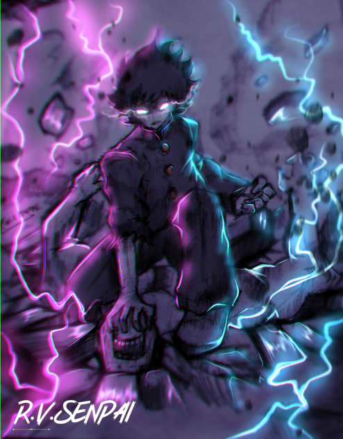 Shigeo_Mob_Psycho_Glowart - ibisPaint