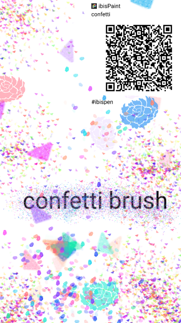 confetti brush - ibisPaint