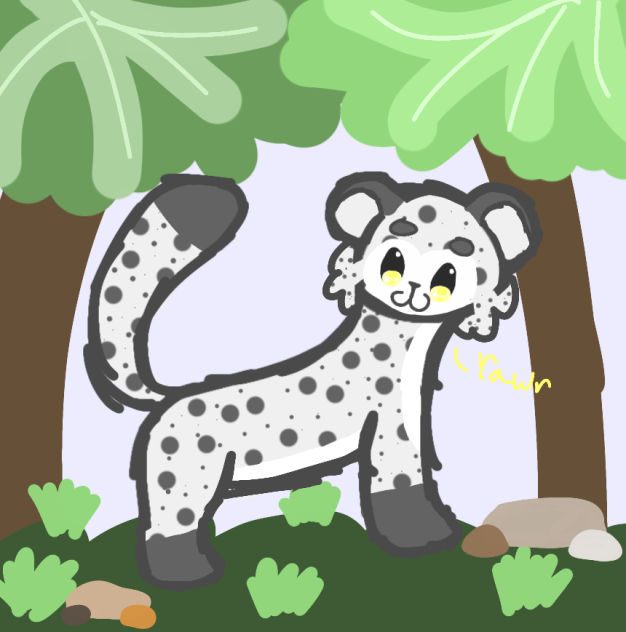 Cute lil snow leopard!!!! - ibisPaint