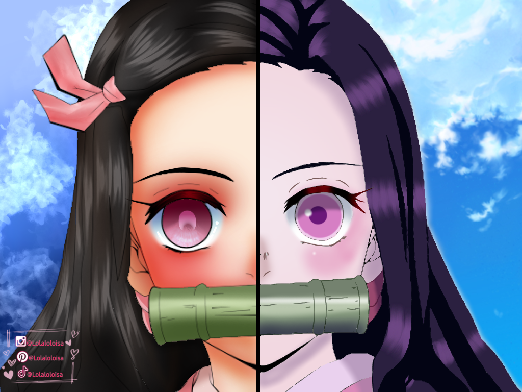 Nezuko coloring collab with @Lolaloloisa - ibisPaint