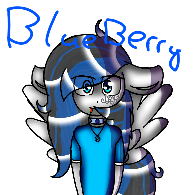 mlp oc as a human (BlueBerry) - ibisPaint