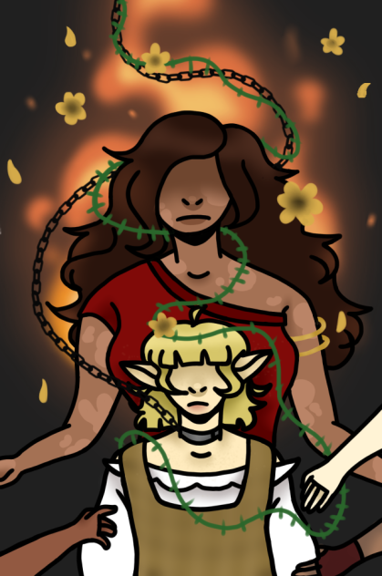 A Field of Burning Flowers….coming soon - ibisPaint