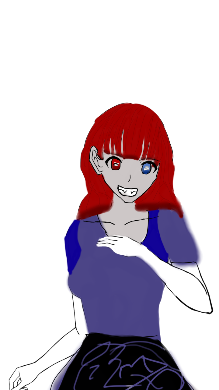 Me as a vampire - ibisPaint