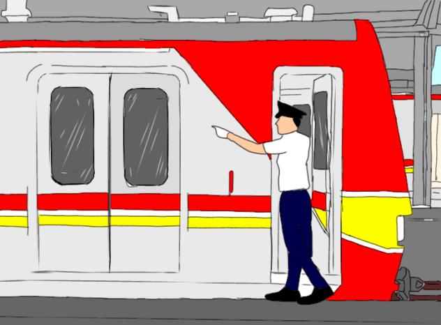 the train driver - ibisPaint