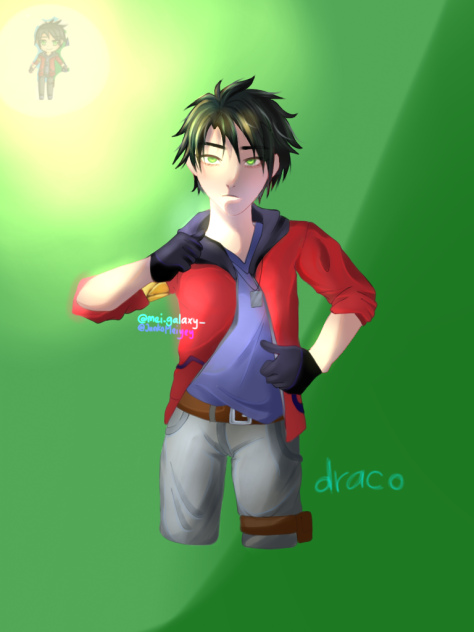 Draco jojo posing - ibisPaint