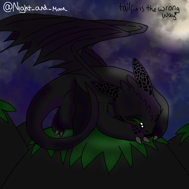 My Toothless Drawing - ibisPaint