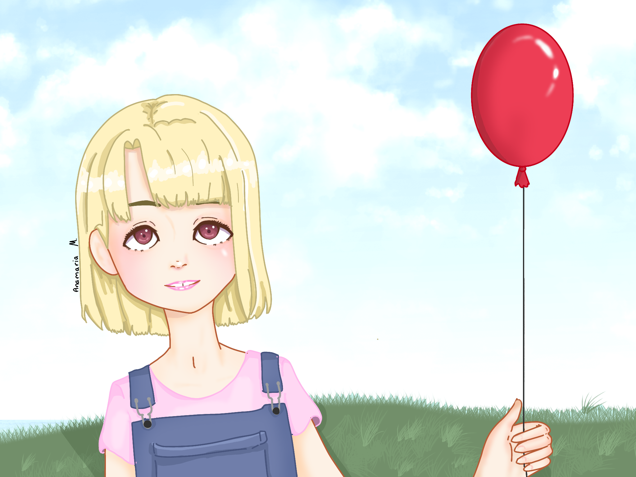 Red balloons - ibisPaint