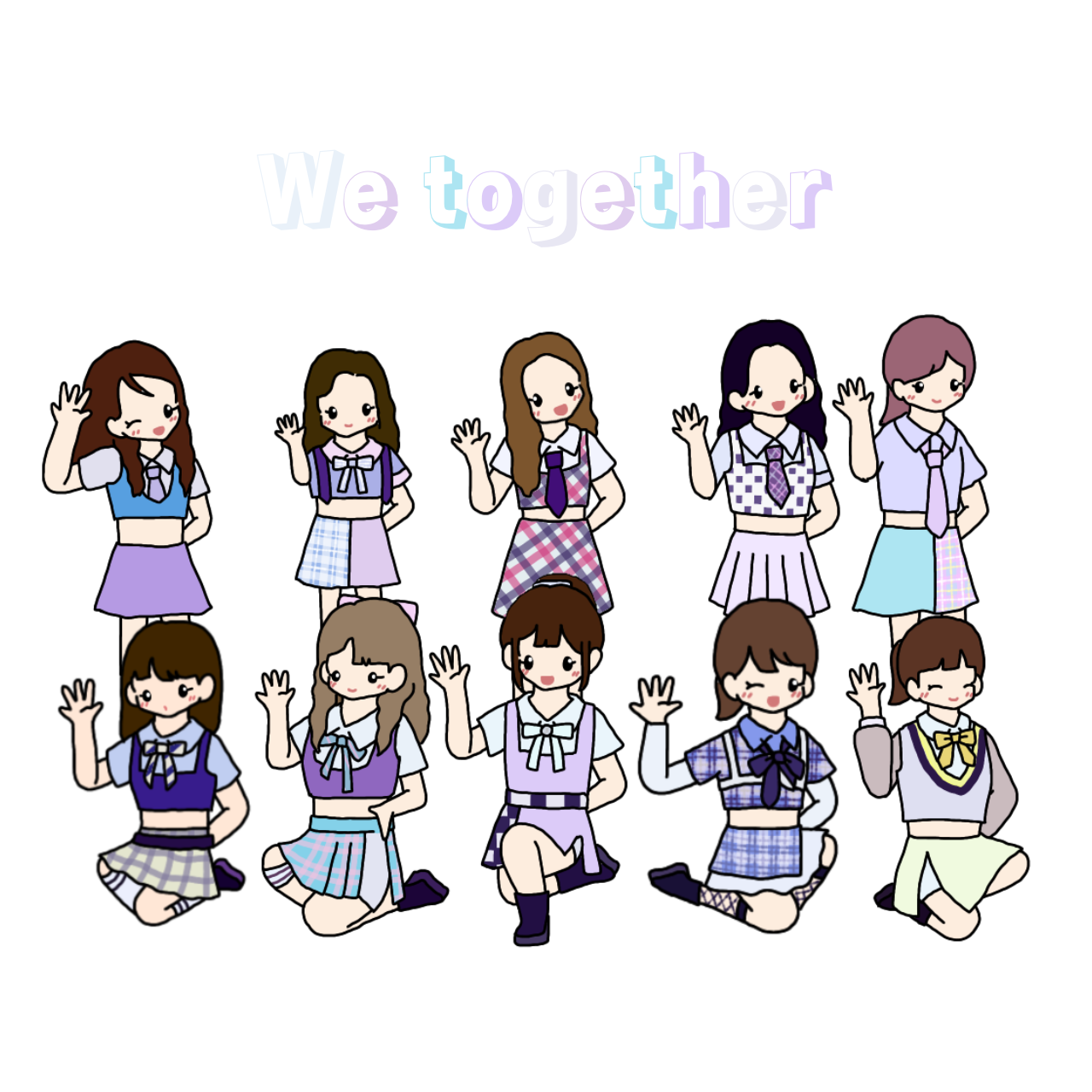 We together PRODUCE48 - ibisPaint