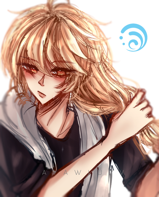 aether took a bath (real) - ibisPaint