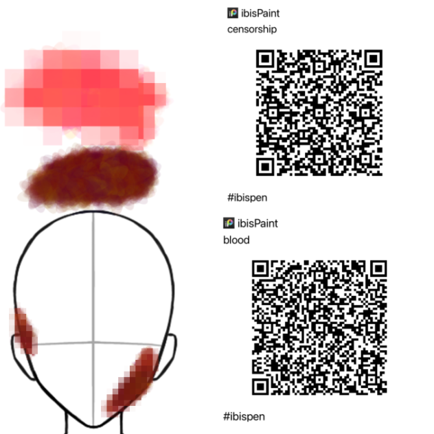 Blood and censorship brushes☆彡 - ibisPaint