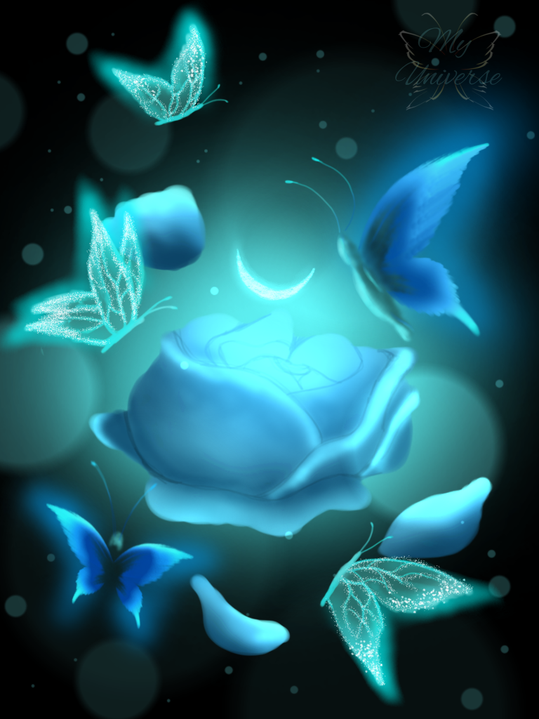 Blue rose - ibisPaint