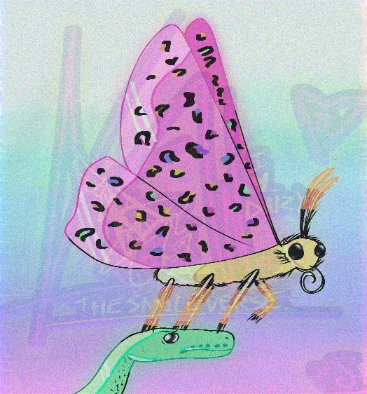 GIANT ANIMAL PRINTED MOTH - ibisPaint