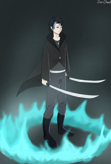 blue fire - ibisPaint