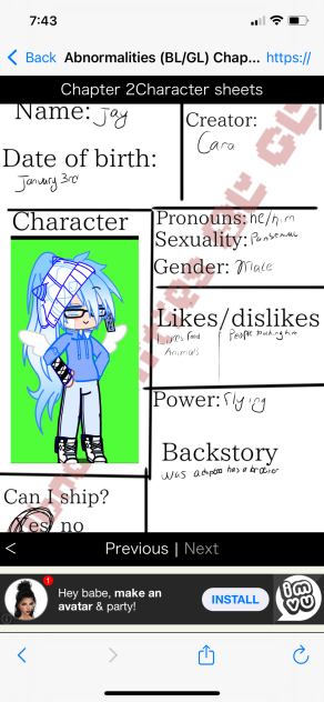 For abnormalities comic - ibisPaint