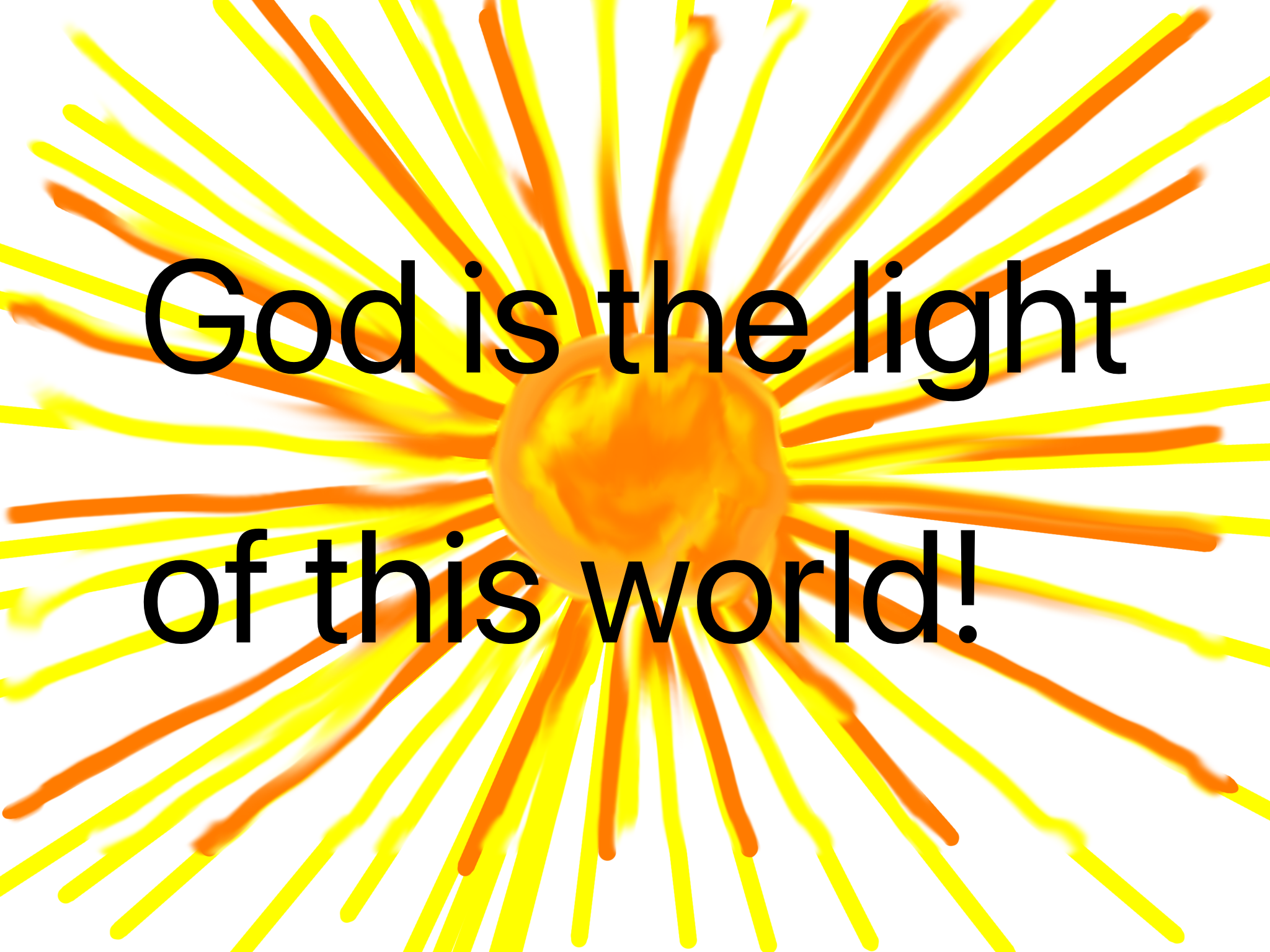 God is the light of the world - ibisPaint