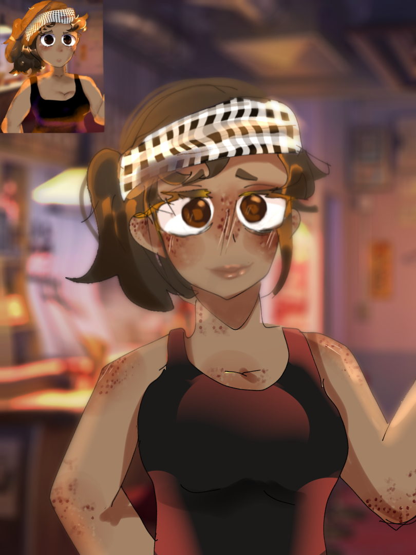 Cafe Gitl 2 - ibisPaint