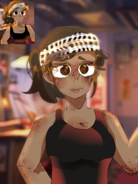 Cafe Gitl 2 - ibisPaint