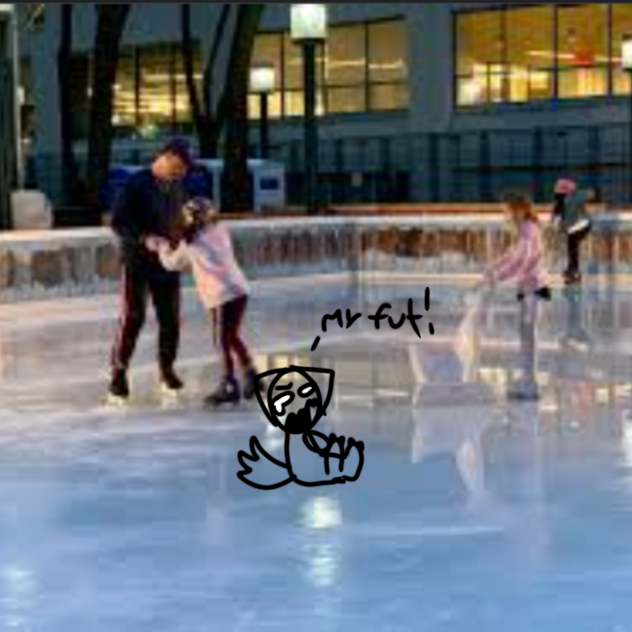 My first time ice skating - ibisPaint