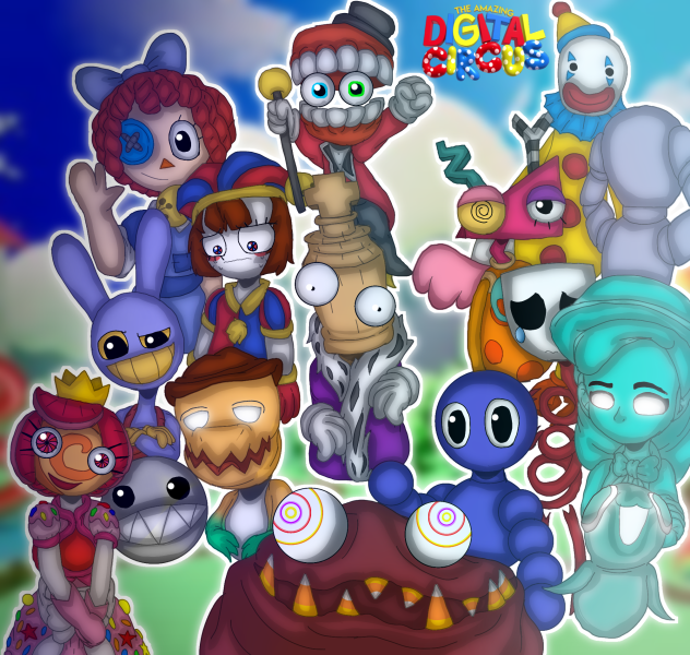 TADC with the new characters!! ️💙 - ibisPaint