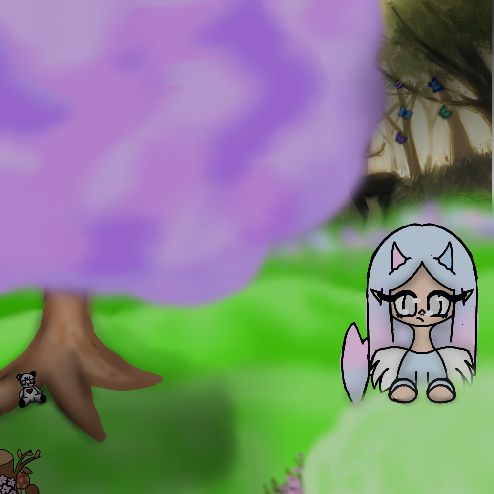 A strange elf girl in the woods....... - ibisPaint
