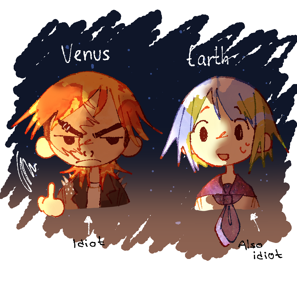 Venus and Earth - ibisPaint