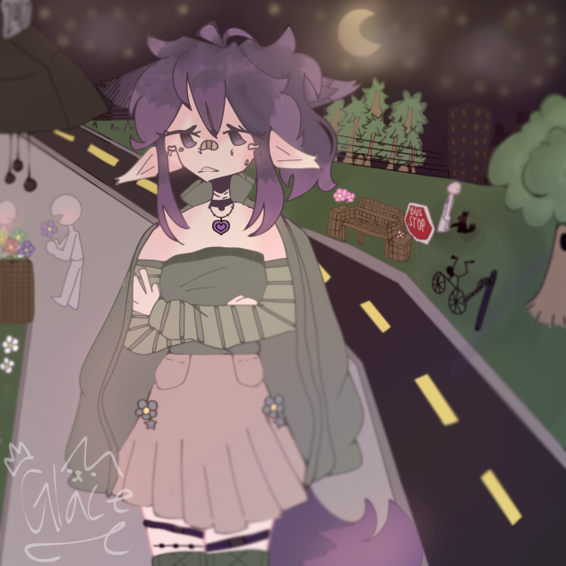 a stroll down the park all alone ig - ibisPaint